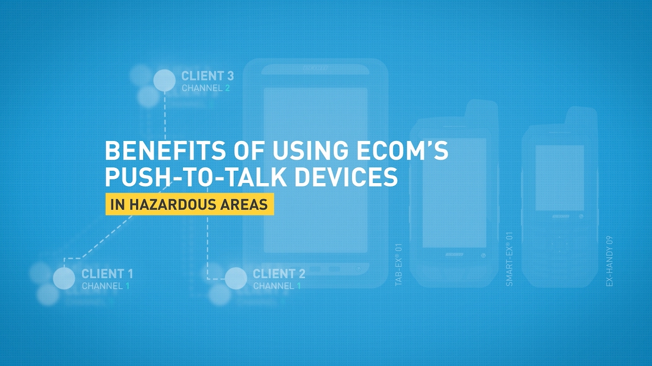 Benefits of ecom's Push-To-Talk devices - YouTube