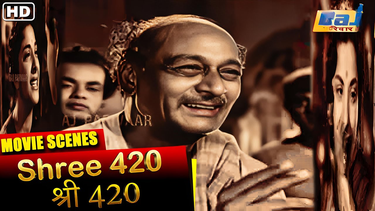 Shree 420 Movie Scenes | Popular Hindi Movie | Nargis | Nadira | Raj ...
