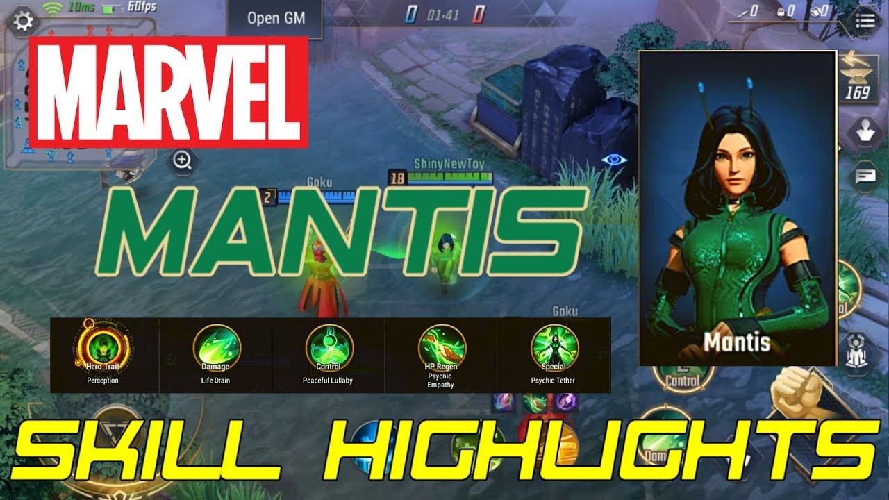 MARVEL SUPER WAR - MANTIS SKILL & ABILITIES HIGHLIGHTS (ANDROID/IOS ...