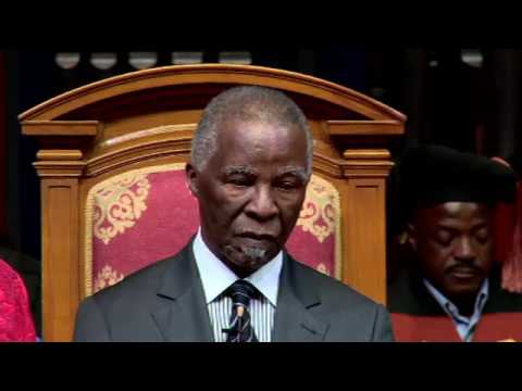Thabo Mbeki inaugurated as chancellor of Unisa - YouTube