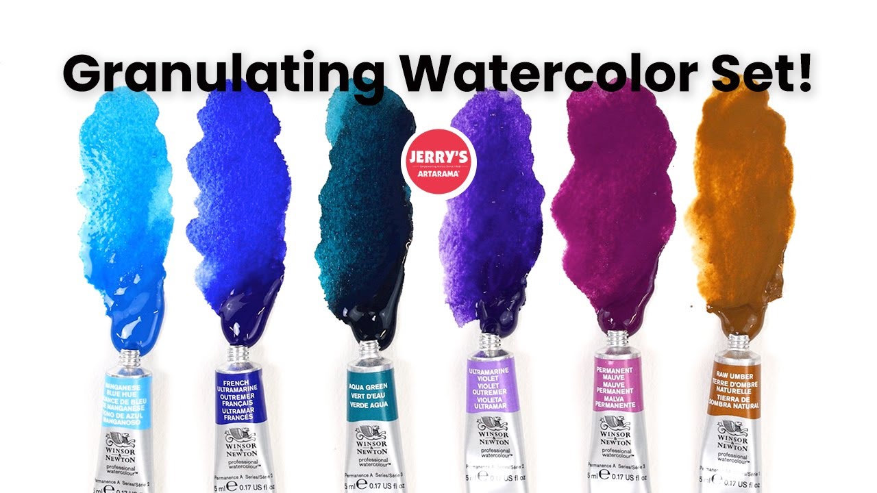 See the beauty of this Professional Granulating Watercolor Set! - YouTube