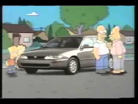 Les Simpson Publicit Toyota 1992 Qubec - YouTube