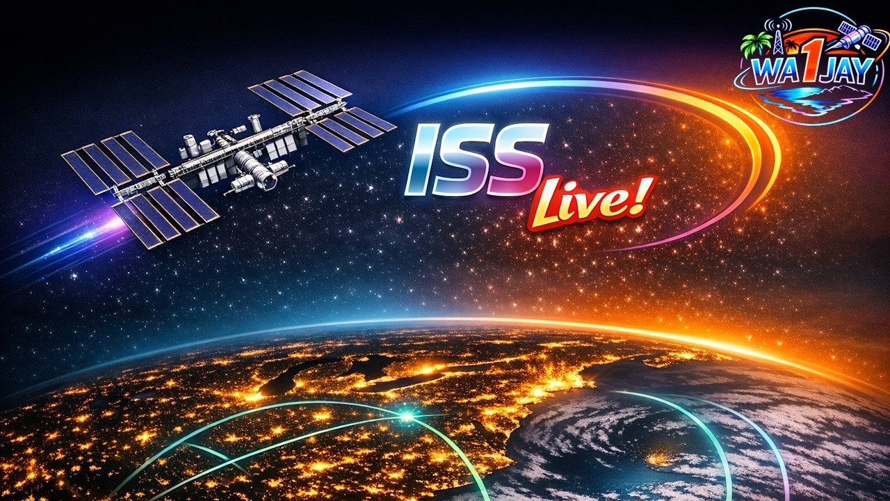 High Angle 43.1 Degree ISS Pass - Live Ham Radio Satellite Tracking ...