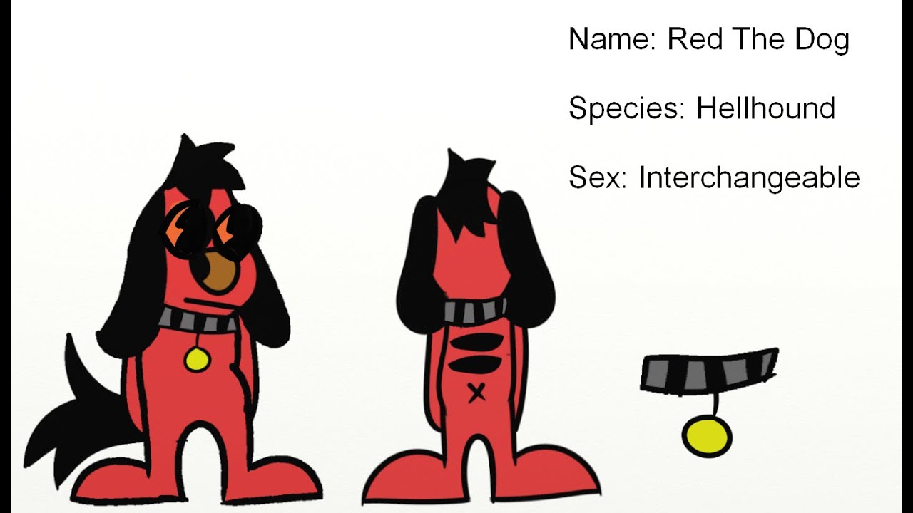 Red The Dog Updated Reference Sheet Speedpaint - YouTube