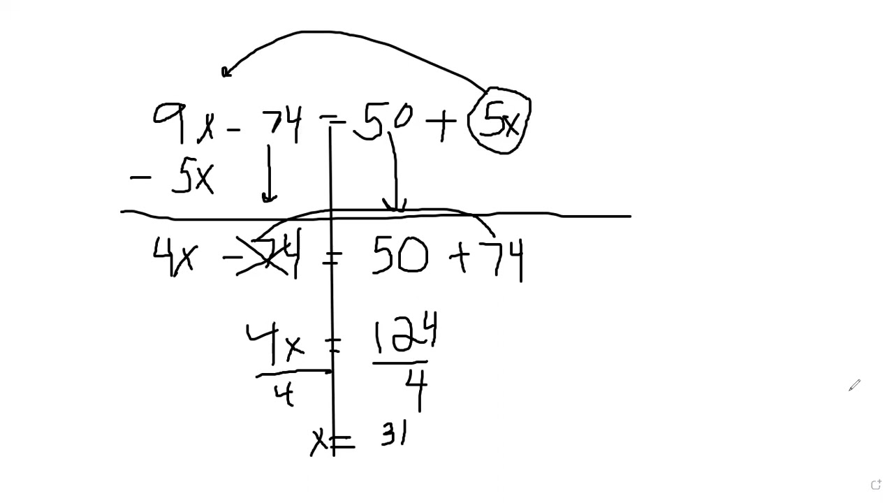 Variables On Both Sides YouTube Variables On Both Sides YouTube