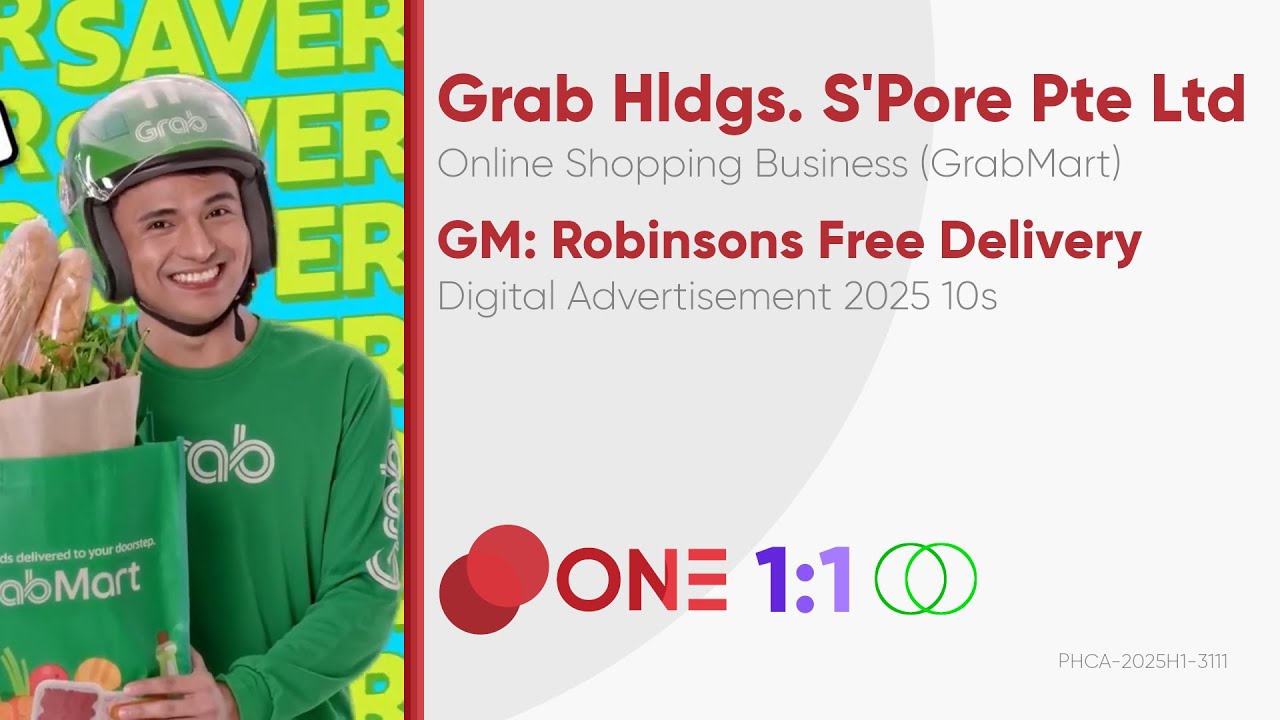 GrabMart Free Delivery on Robinsons Promo Digital Ad 2025 10s ...