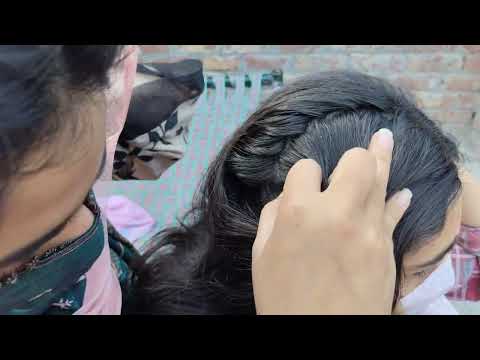 A 8 minutes video of nits picking in long hair