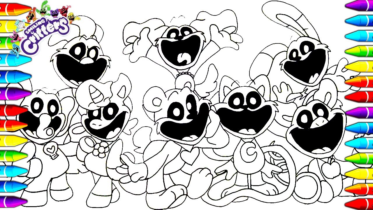Smiling Critters New Coloring Pages Coloring Poppy Playtime Chapter 3 ...