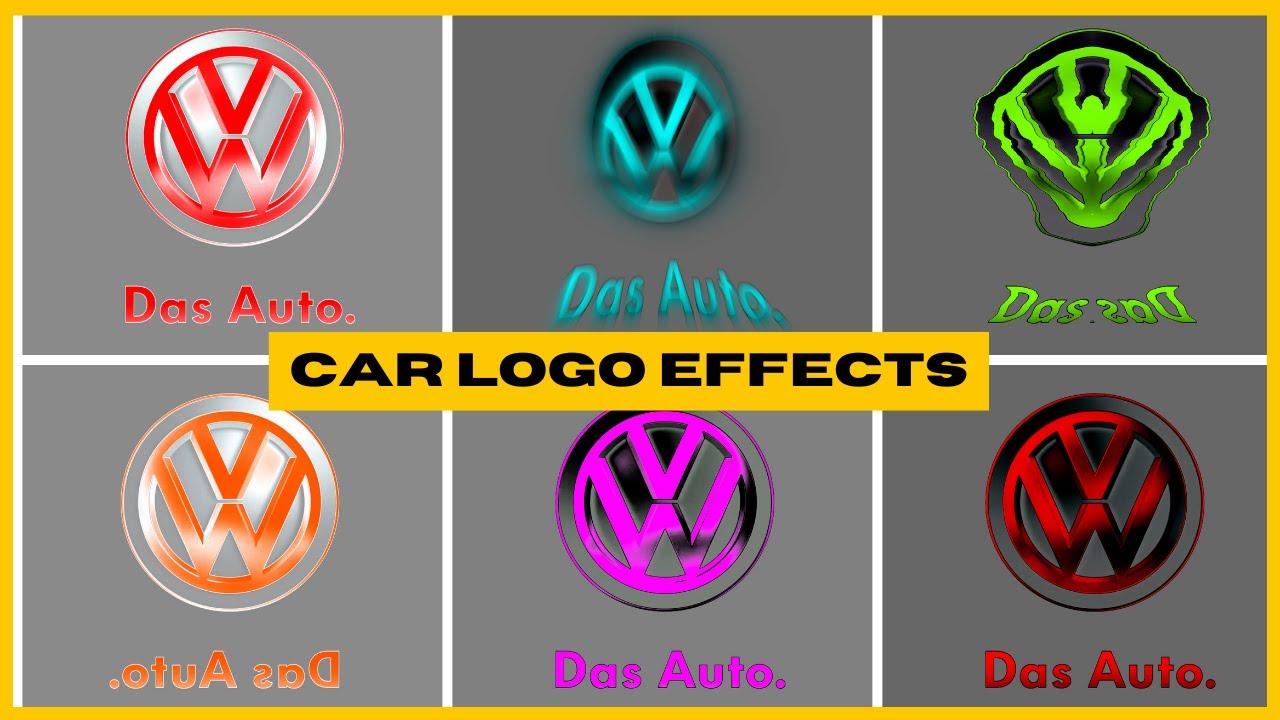 (PARODY) NEW & OLD VOLKSWAGEN DAS AUTO LOGO ANIMATION IN DIFFERENT ...