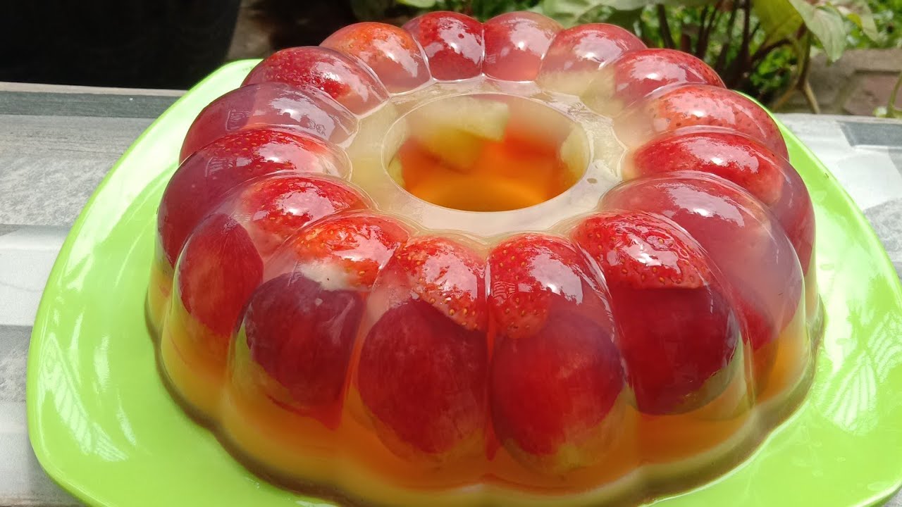 Puding Buah kaca | puding buah - YouTube