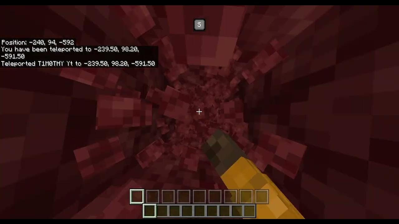 Click to teleport test (Java locate command) - YouTube