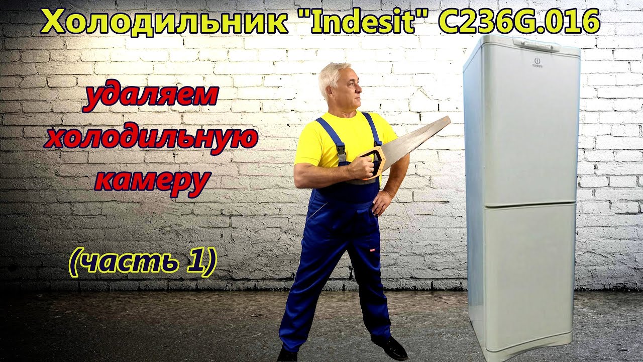 Холодильник-морозильник "Indesit" C236G.016. "Ампутация" холодильника ...