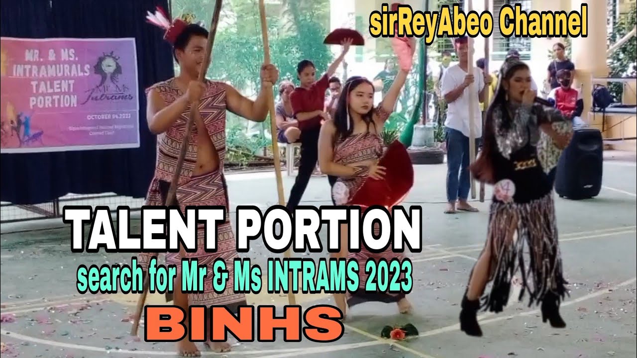 TALENT PORTION: BINHS search for Mr & Ms INTRAMS 2023 l watch&learn ...
