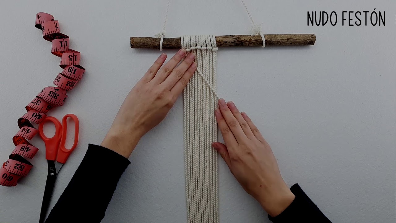 5 nudos básicos en macrame paso a paso - YouTube