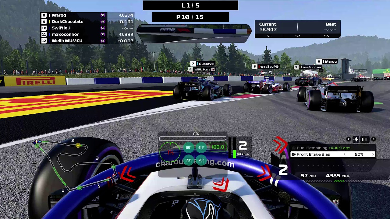 First time in F2 cars - F1 2020 - no sound - YouTube