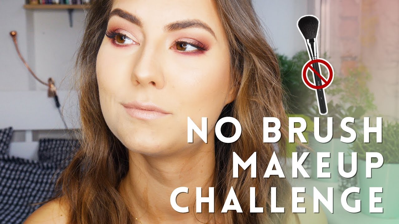 PRAWDZIWY No Brushes Makeup Challenge | Agasava - YouTube
