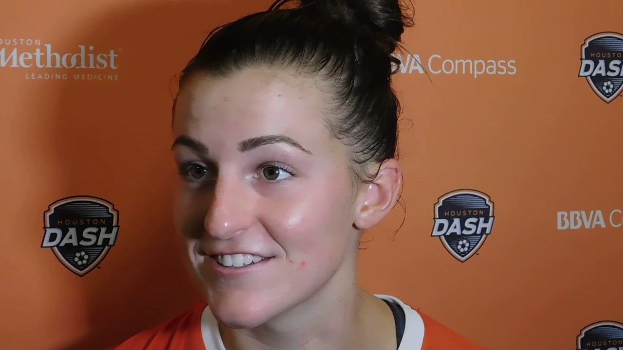 Haley Hanson, Houston Dash, Post-Game Interview on August 25, 2018 ...