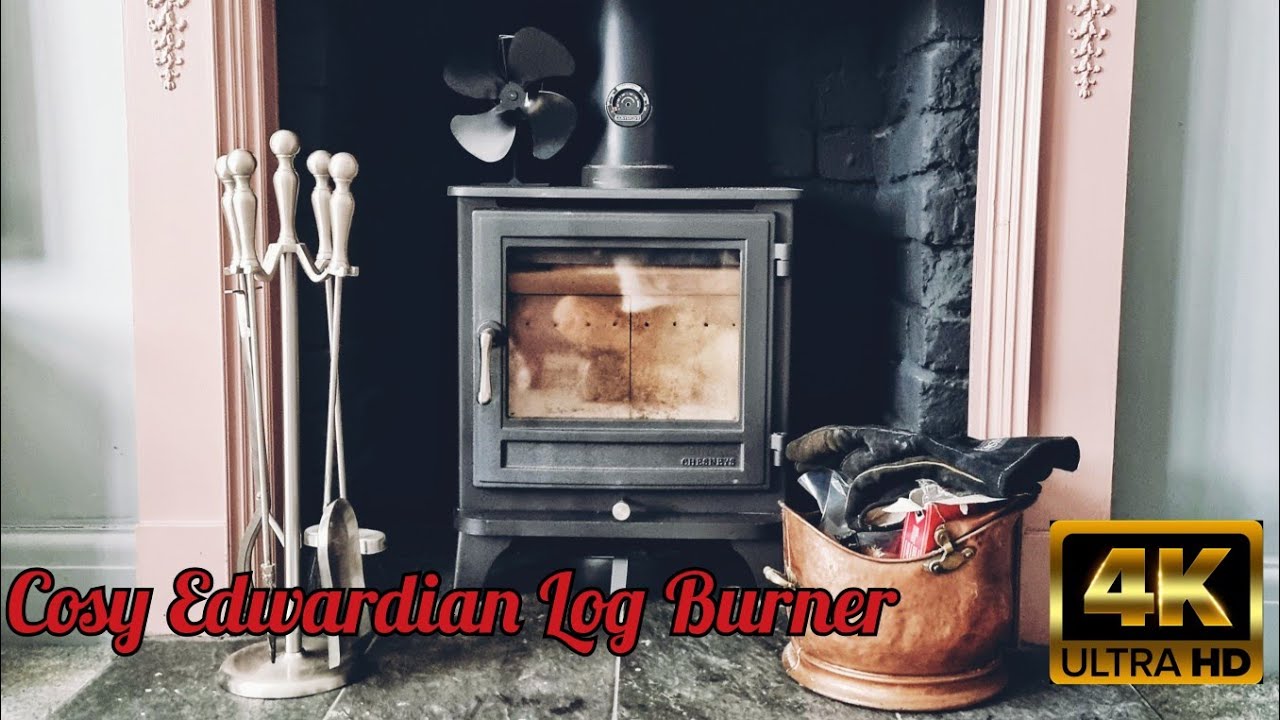ASMR Cosy Relaxing Edwardian Log Burner | 3 hours | 4k HD - YouTube