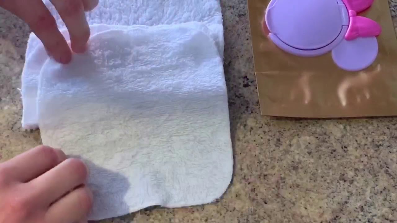 How To Fold Washable Baby Wipes - Quick and Easy - YouTube