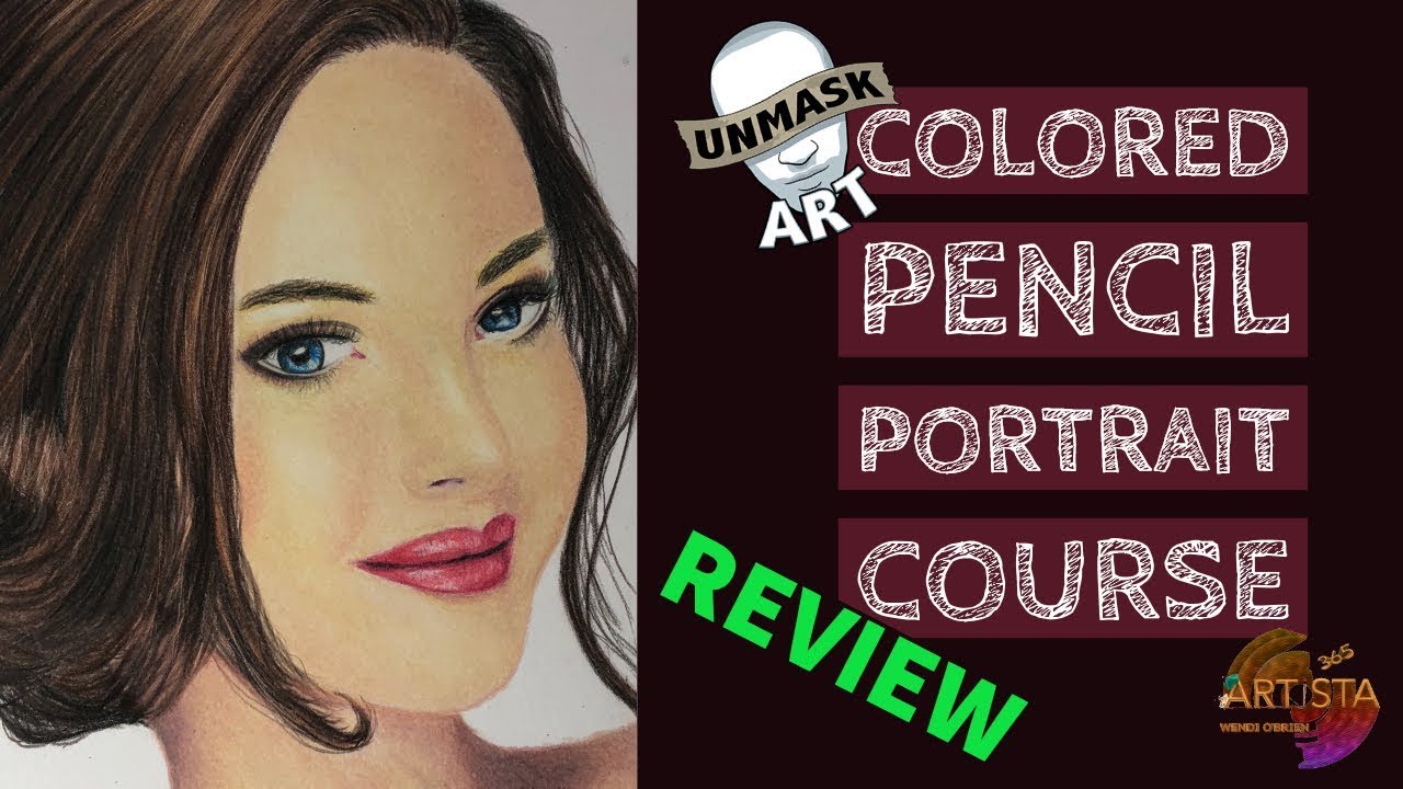 Color Pencil Portrait Course Review | Unmask Art - YouTube