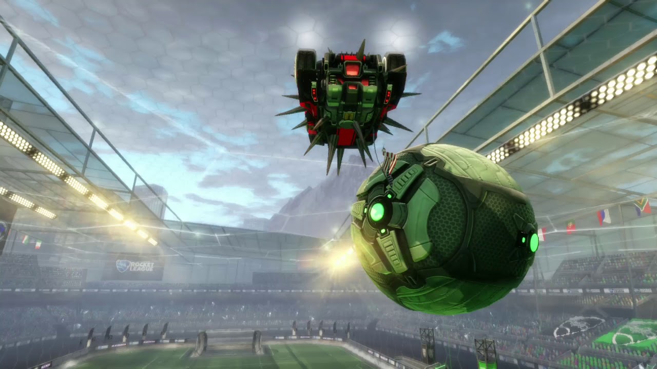 Rocket League air collision - YouTube