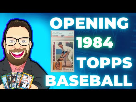 SPECIAL 1984 Topps Baseball Cards Pack Break. Ripping Wax! - YouTube