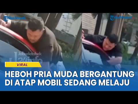 Seorang Pria Bergelantungan di Atap mobil yang Sedang Melaju, Berawal dari Ribut di Mall