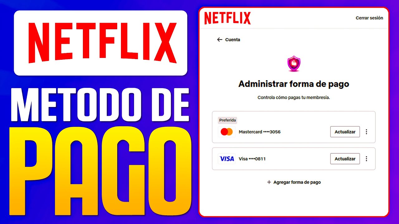 Cómo CAMBIAR el MÉTODO de PAGO de Netflix - YouTube