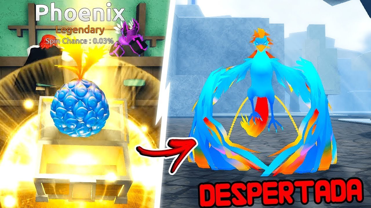 DESPERTEI A FRUTA LENDÁRIA *PHOENIX* NO FRUIT BATTLEGROUNDS - YouTube