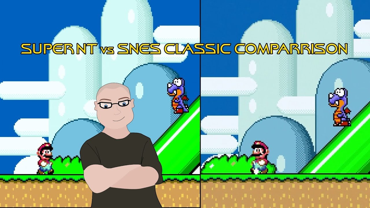 Analogue Super NT/SNES Classic Super Mario World Comparrison - YouTube