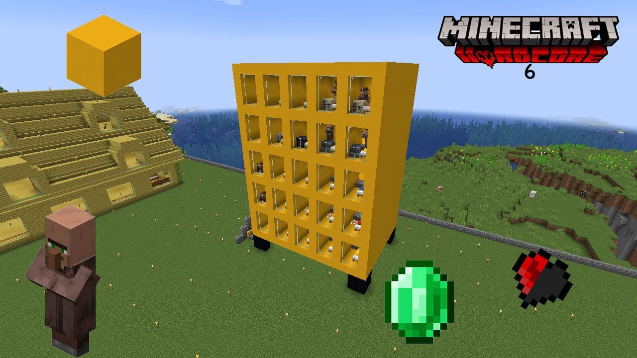 Minecraft Hardcore Ep6 | Villager Vending Machine - YouTube