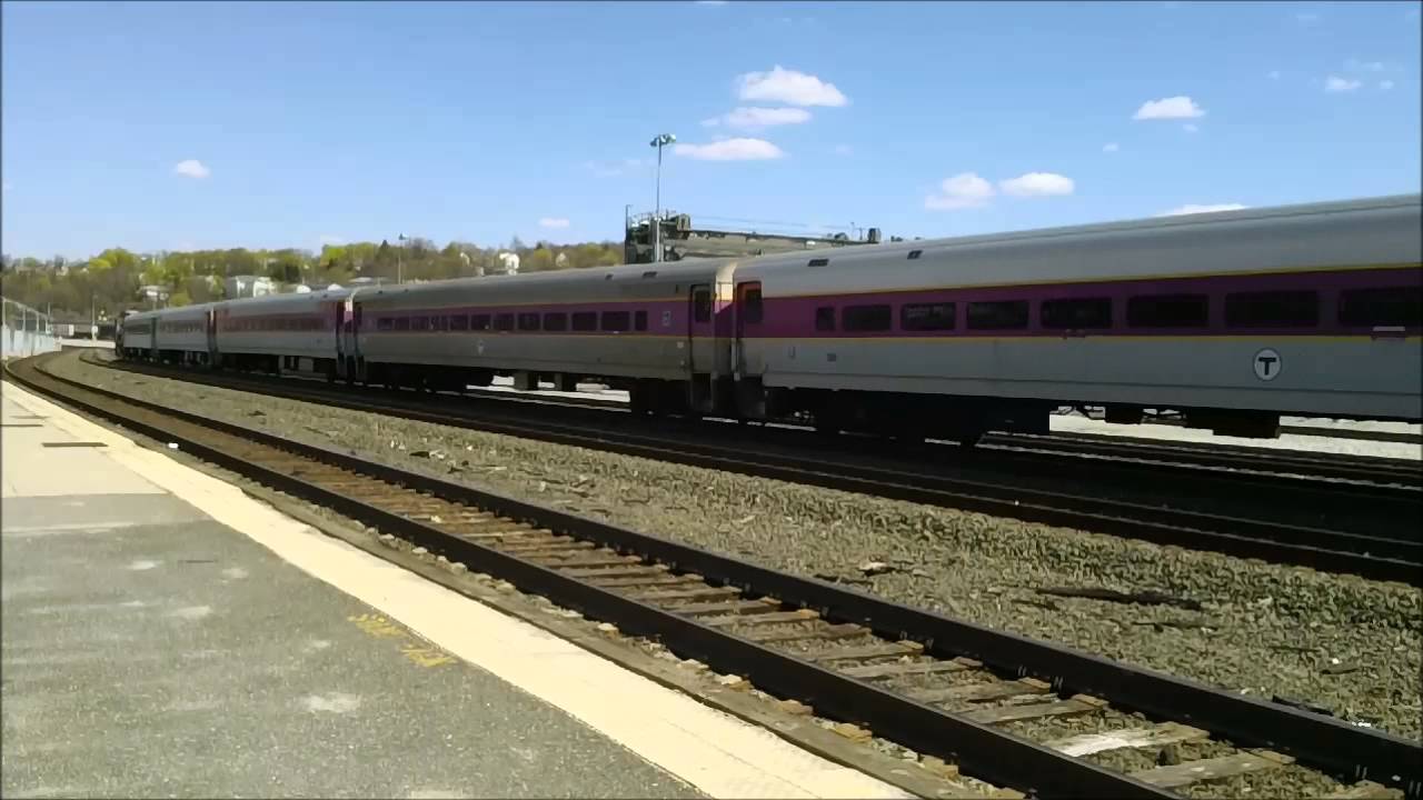 MBTA Equipment Move Through Worcester, MA - YouTube
