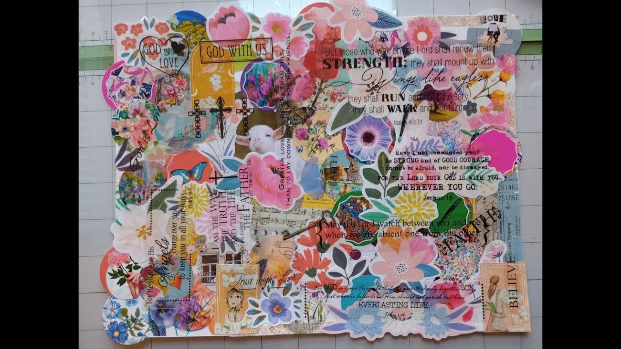Let's Make a Masterboard Using only Stickers! Use What You Have - YouTube