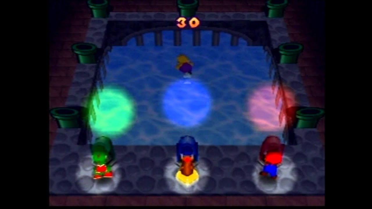 Mario Party 3: 1 vs. 3 Minigame - Spotlight Swim - YouTube