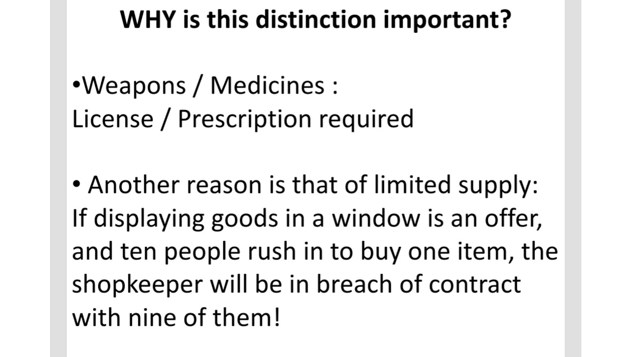 Invitation to treat (I2T): why is it so important to differentiate ...