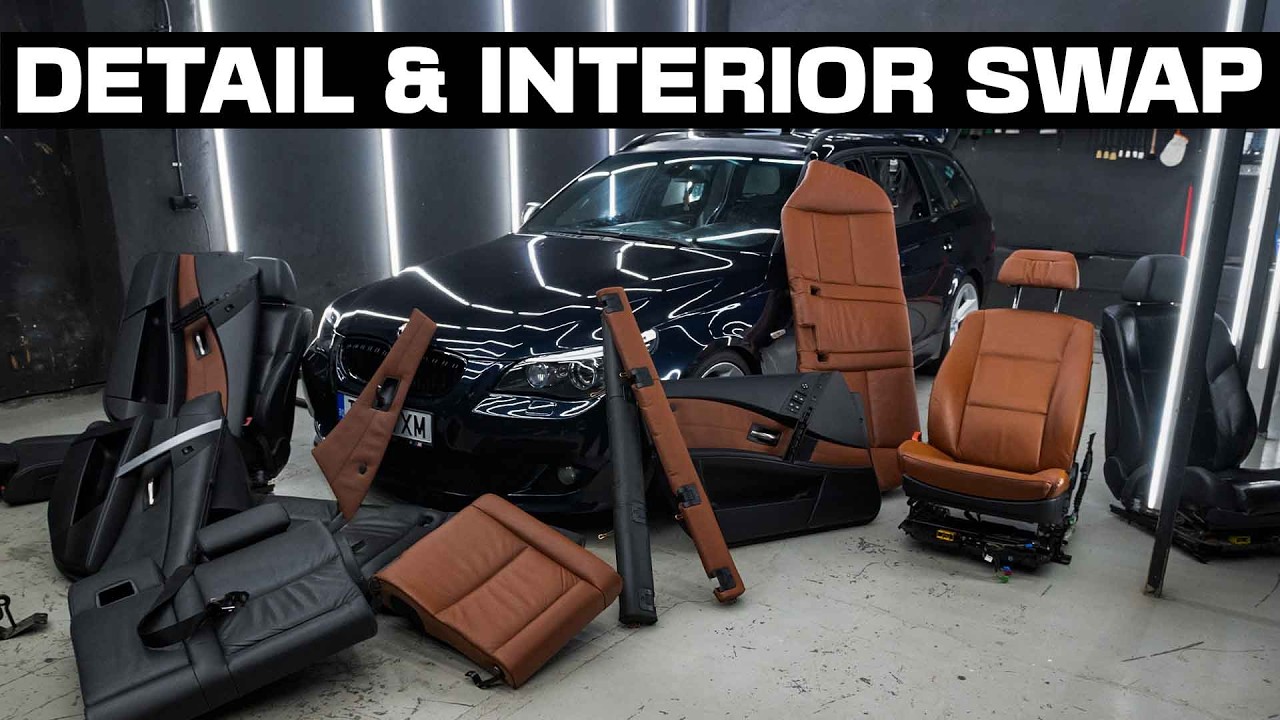 Transforming This BMW E61 Interior – Full Leather Swap & Restoration ...