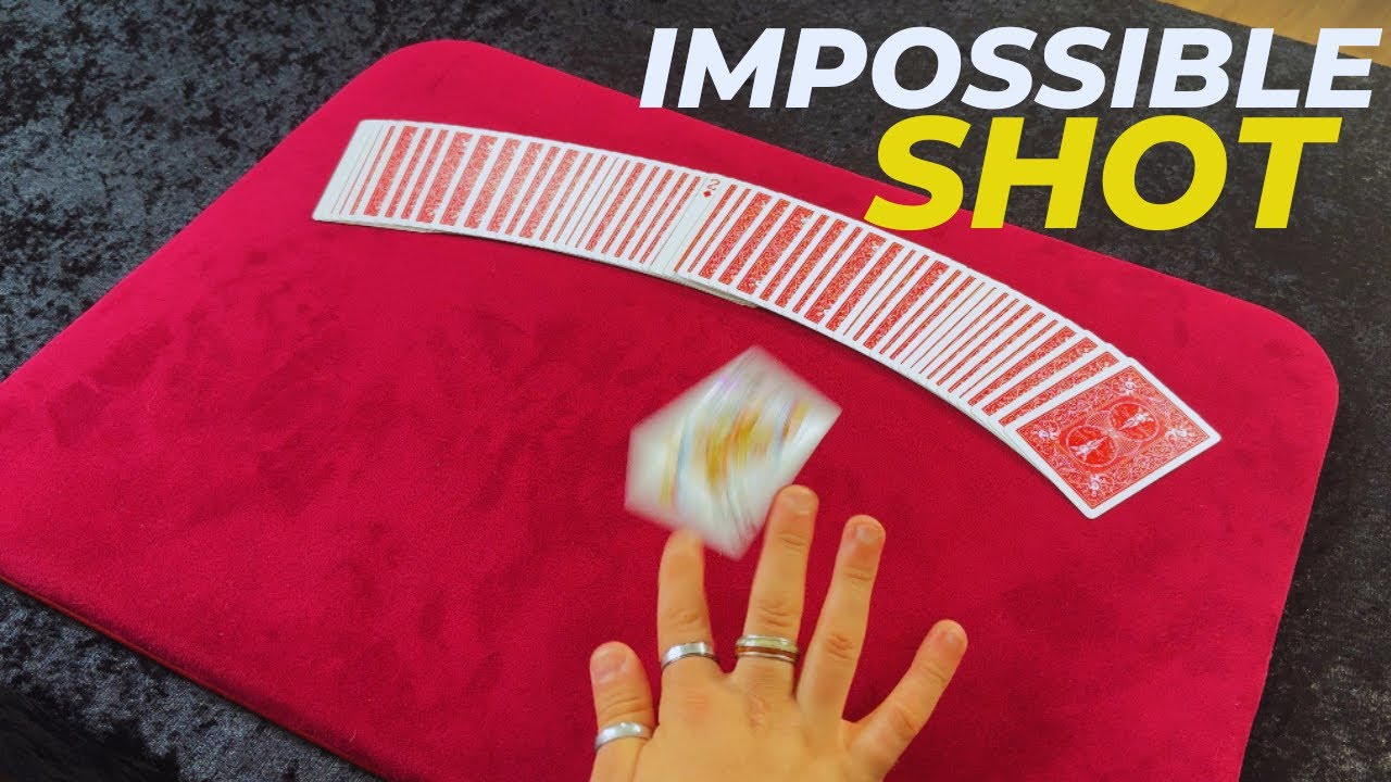 IMPOSSIBLE SHOT CARD TRICK - YouTube
