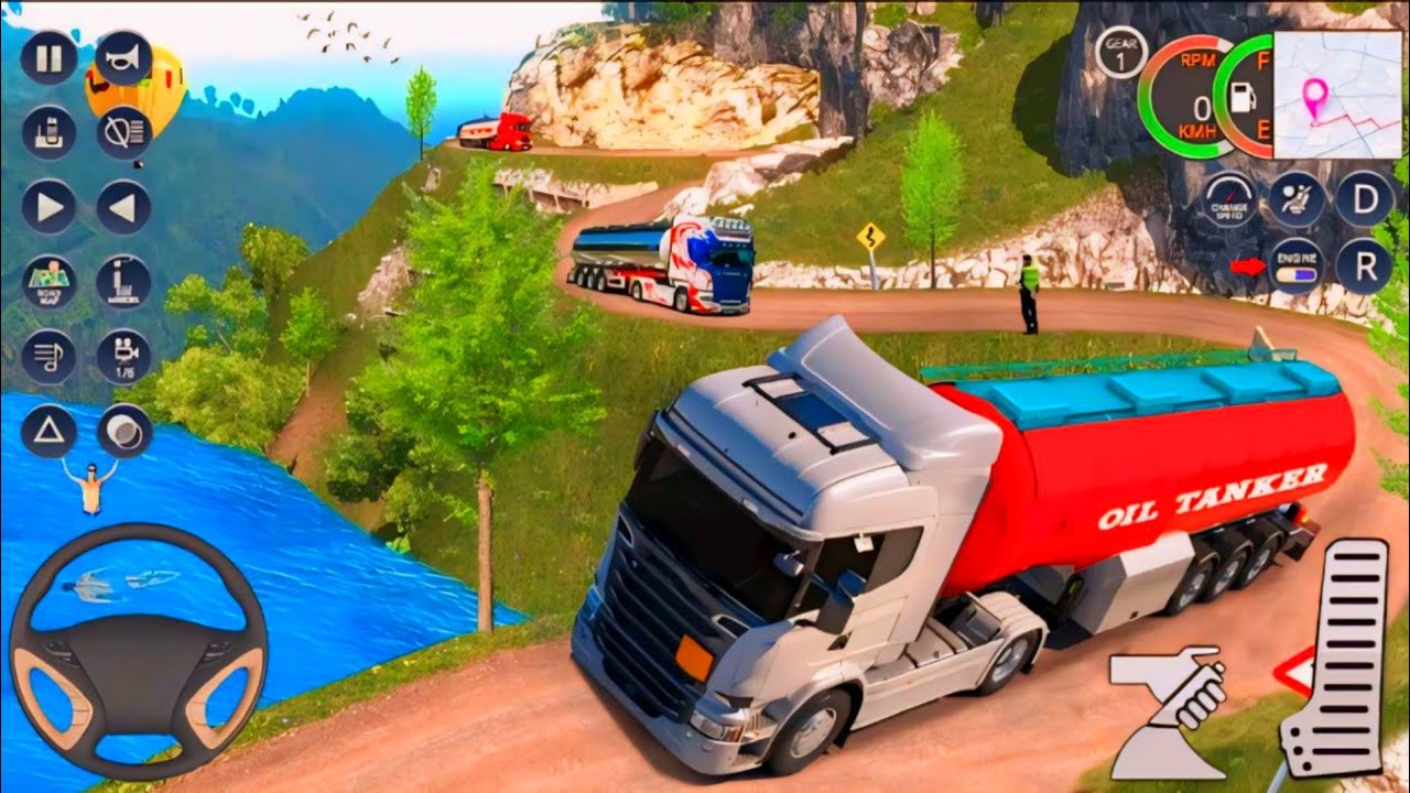 Tanker Truck Driving Game Video || Oil Tanker Truck Game Video ...