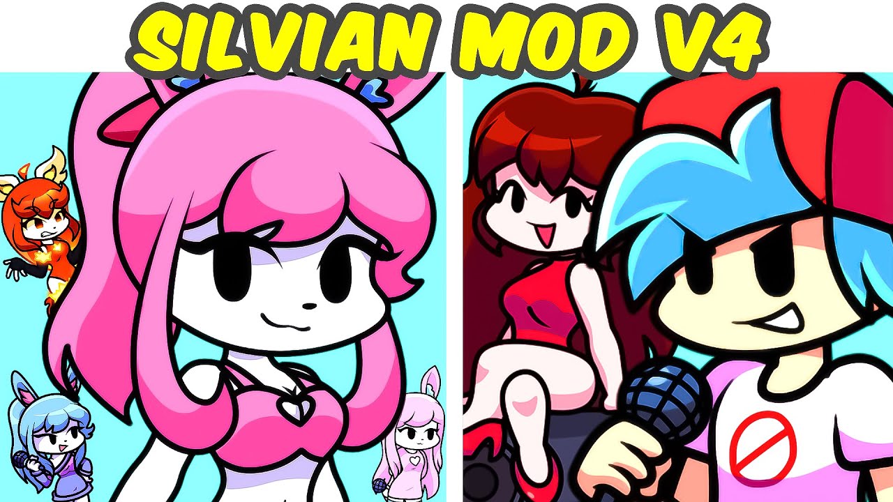 Friday Night Funkin' VS Silvian Mod V4 Canceled Build + FULL WEEK (FNF ...