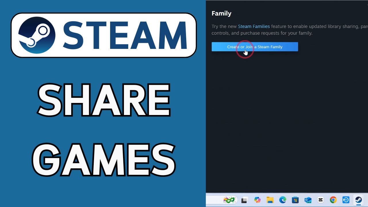 How To Share Games On Steam - YouTube