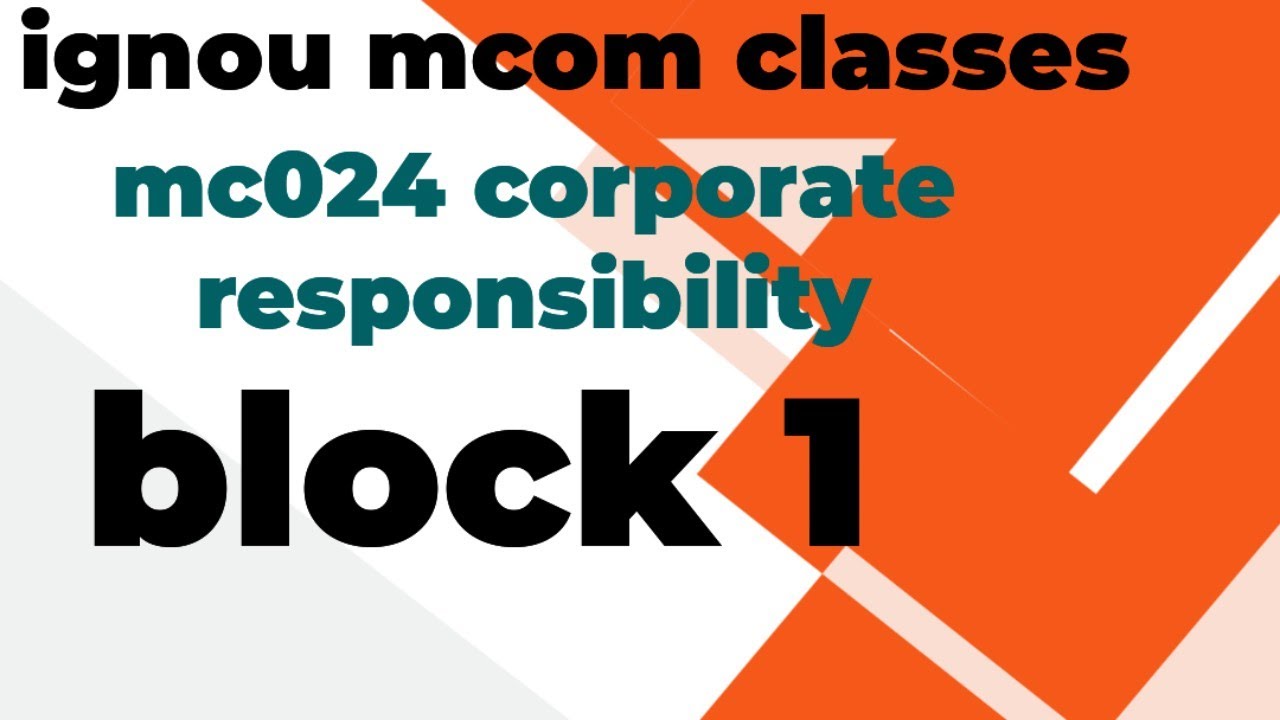 ignou mc024 block 1 class! ignou mc024 important questions class - YouTube