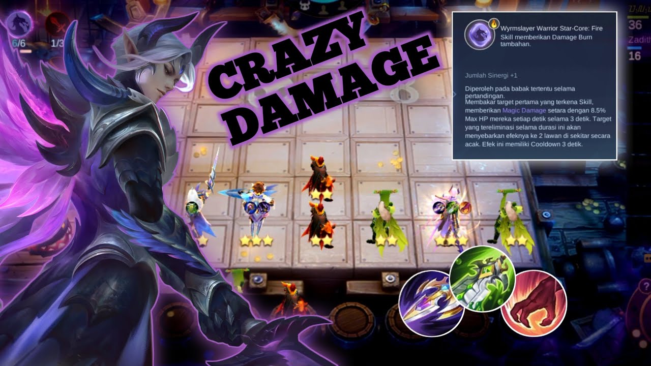 HYPER LING CRAZY DAMAGE THARZ SKILL 3 - Magic Chess Mobile Legends ...