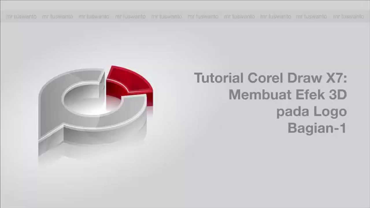 Tutorial CorelDraw X7 Efek 3d pada Logo Part-1 - YouTube