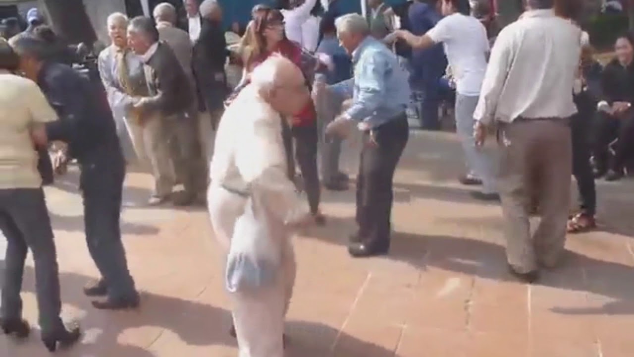 Old man dancing to Slob on my Knob - YouTube