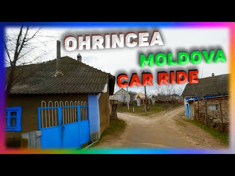 The Ohrincea Village, Criuleni, Republica Moldova. Car Ride. 4K