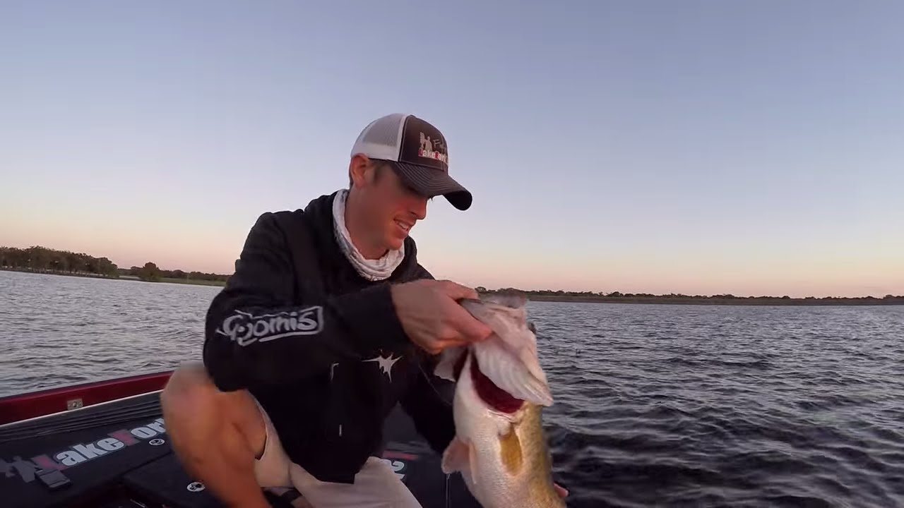 Huge Bass Eats a Jig While Fishing Stumps - YouTube
