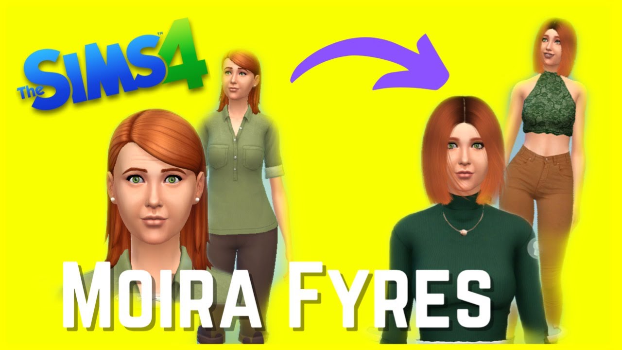Sims 4 2022 CAS|| Alpha remake: Moira Fyres || Create a Sim challenge ...