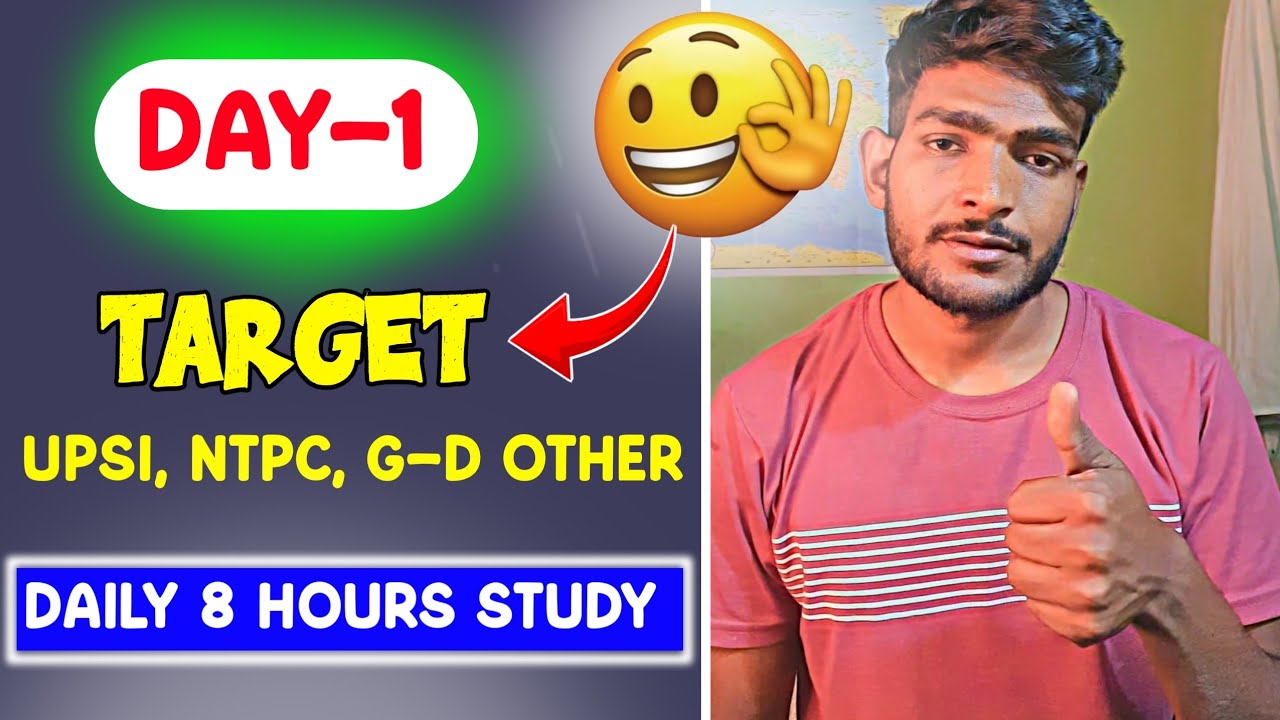 DAY-1 Target Series 🔥 || Daily 8 Hours Study Plan - YouTube