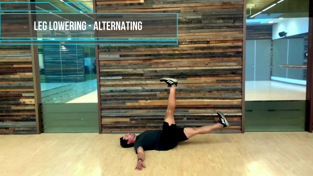 LEG LOWERING - ALTERNATING - YouTube