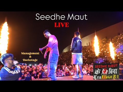 Seedhe Maut live concert TBSM 🐉|| Backstage management and stage setup ...